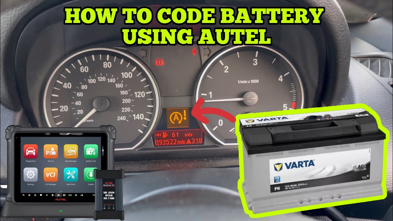 How To Code Battery To Car Using Autel Maxisys Ultra Lite Diagnostic ...