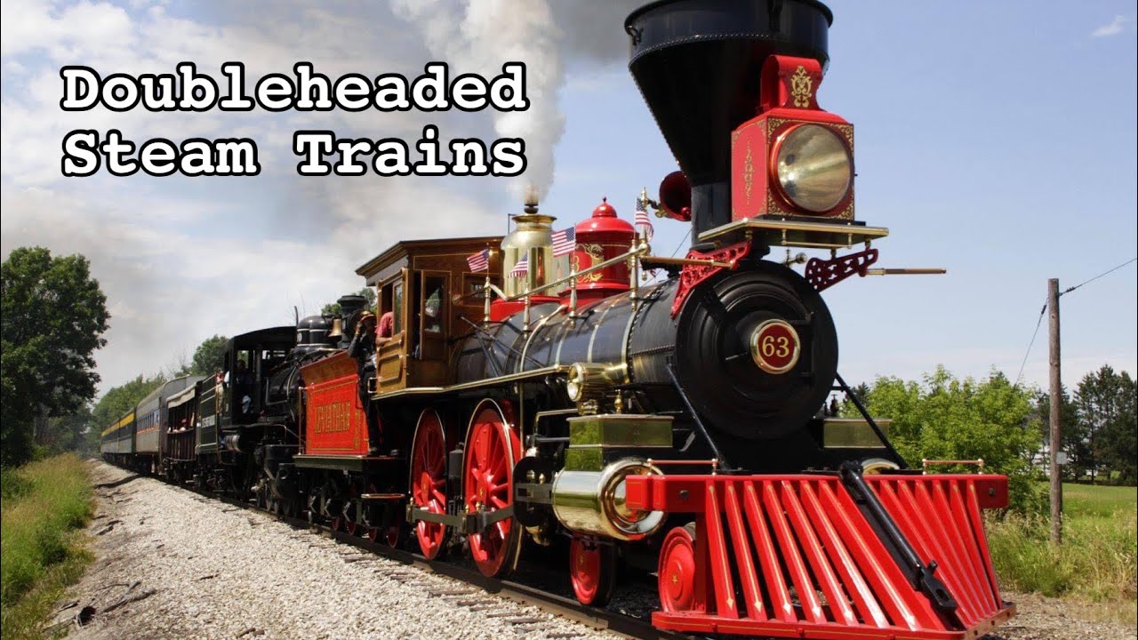 Doubleheaded Steam Trains - YouTube