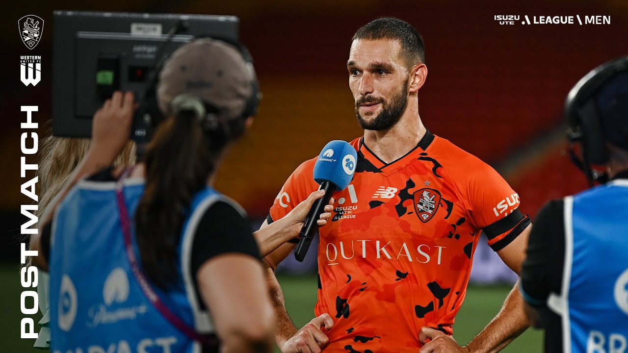 Jack Hingert | Post Match | Brisbane Roar vs Western United - YouTube