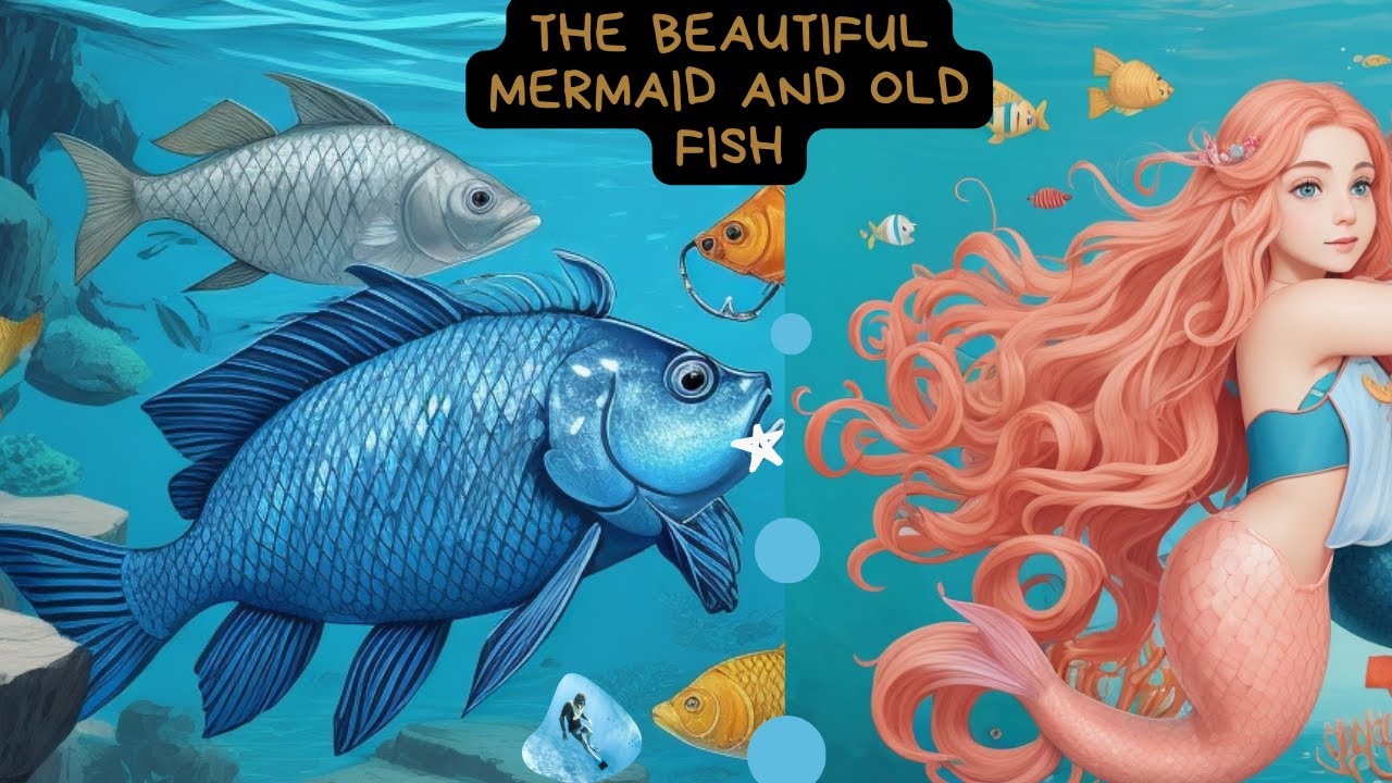 The Beautiful Mermaid and Old Fish | The Little Mermaid | Under The Sea ...