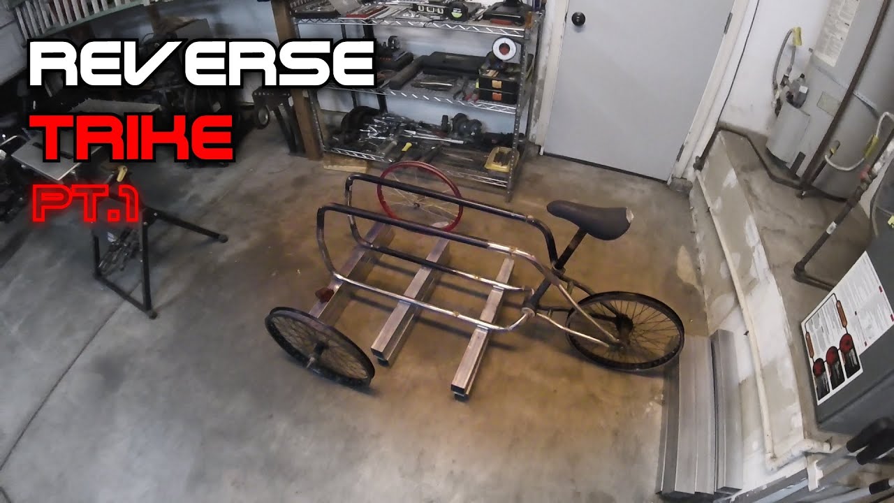 Reverse Trike Build with Bicycle parts | Bending and welding Frame ...