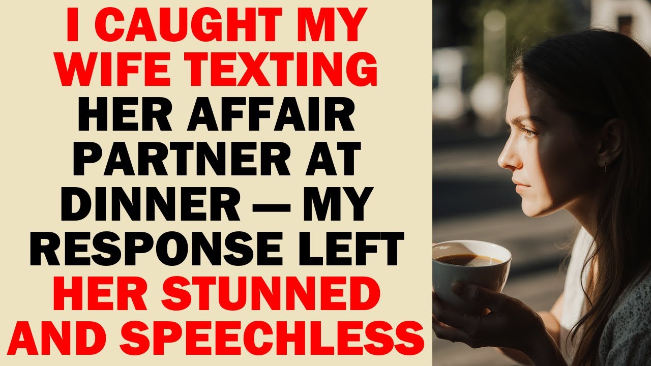 I caught my wife texting her affair partner at dinner — my response ...
