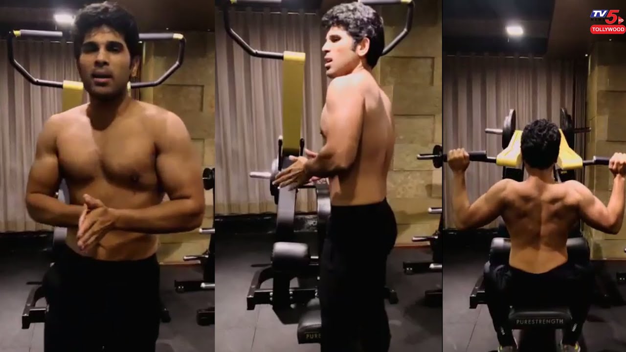 Allu Sirish Latest GYM Workout Video | GYM Workout Video | Allu Arjun ...