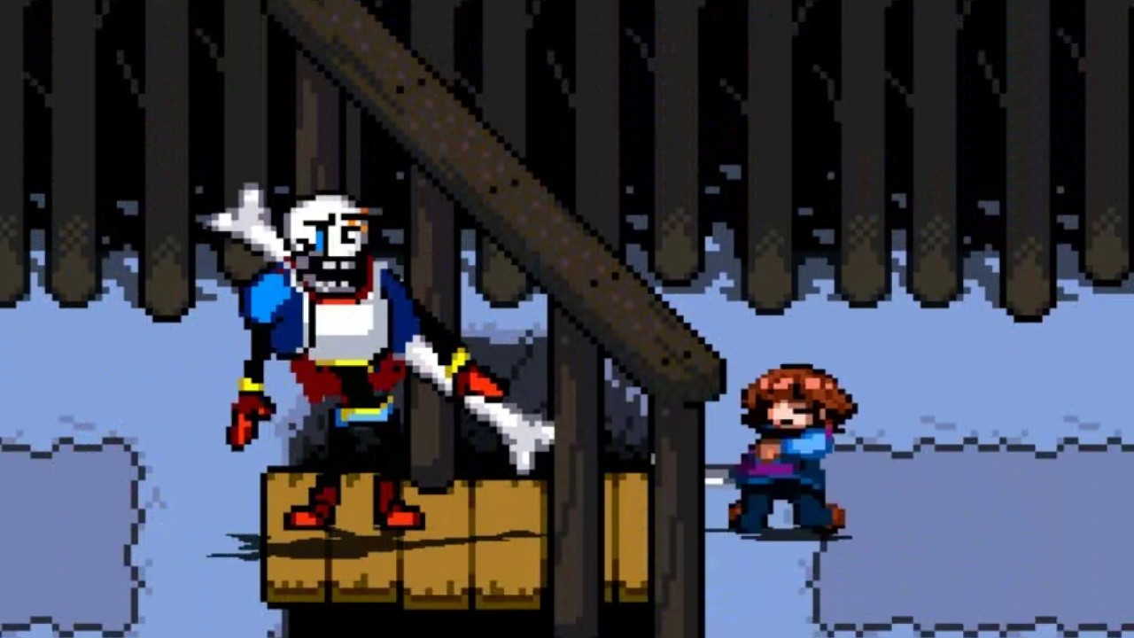 Undertale Fighter. Disbelief Papyrus blaster on all characters. - YouTube