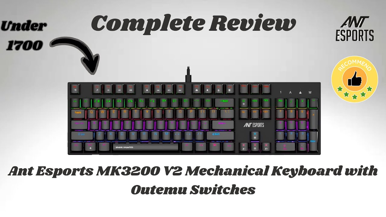 Ant Esports MK3200 V2 Mechanical Keyboard | Full Detail Review | Best ...