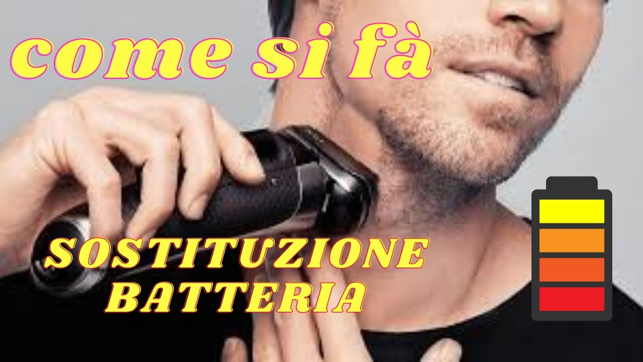 Come sostituire la batteria del rasoio - YouTube