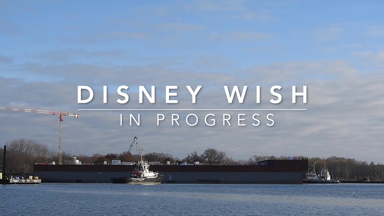 Disney Wish | Work in Progress - Moving the Floating engine room Unit ...
