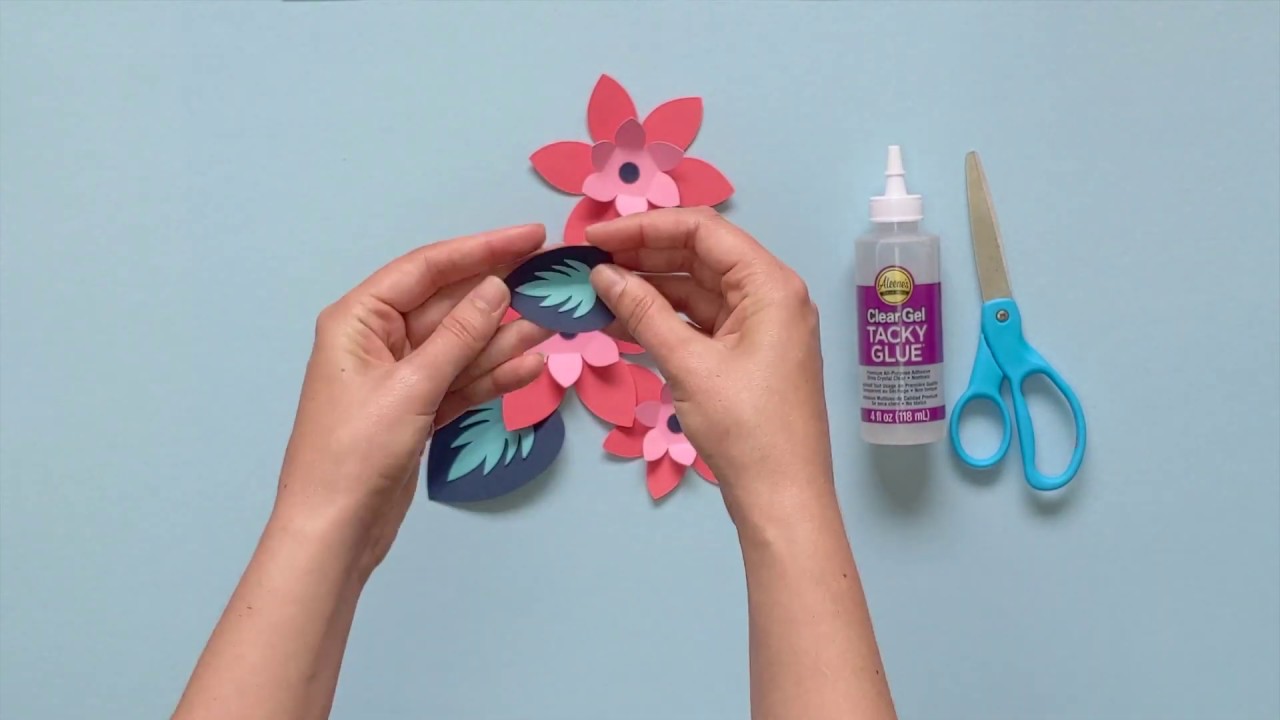 DIY Paper Flower Collage - YouTube