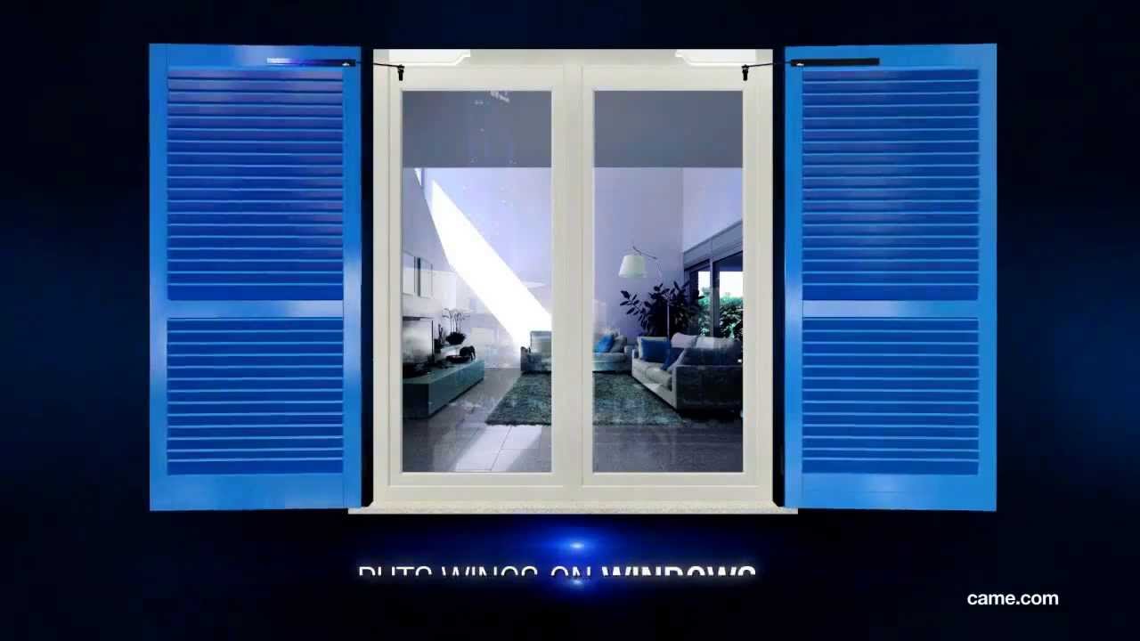 Automazione per imposte e persiane ad ante battenti VOLARE - CAME - YouTube