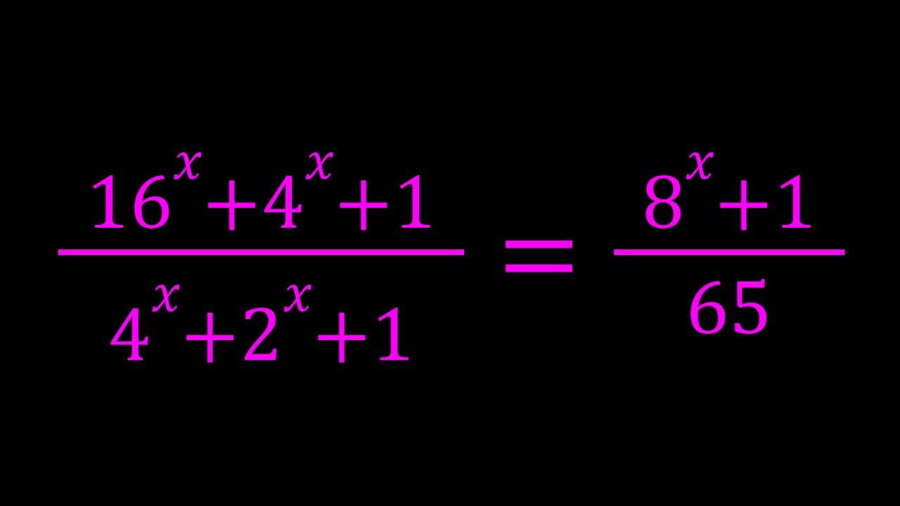 A Rational Exponential Equation | Math Olympiads - YouTube
