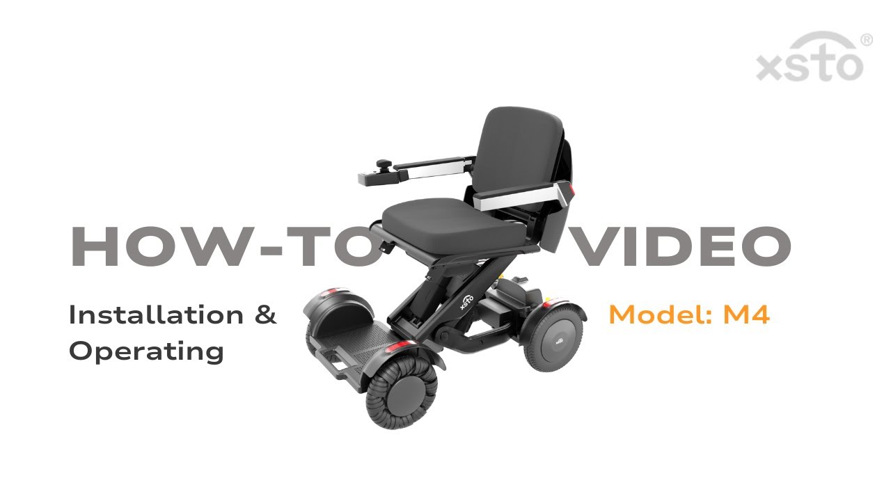 XSTO M4 Power Wheelchair | Installation & Operating - YouTube