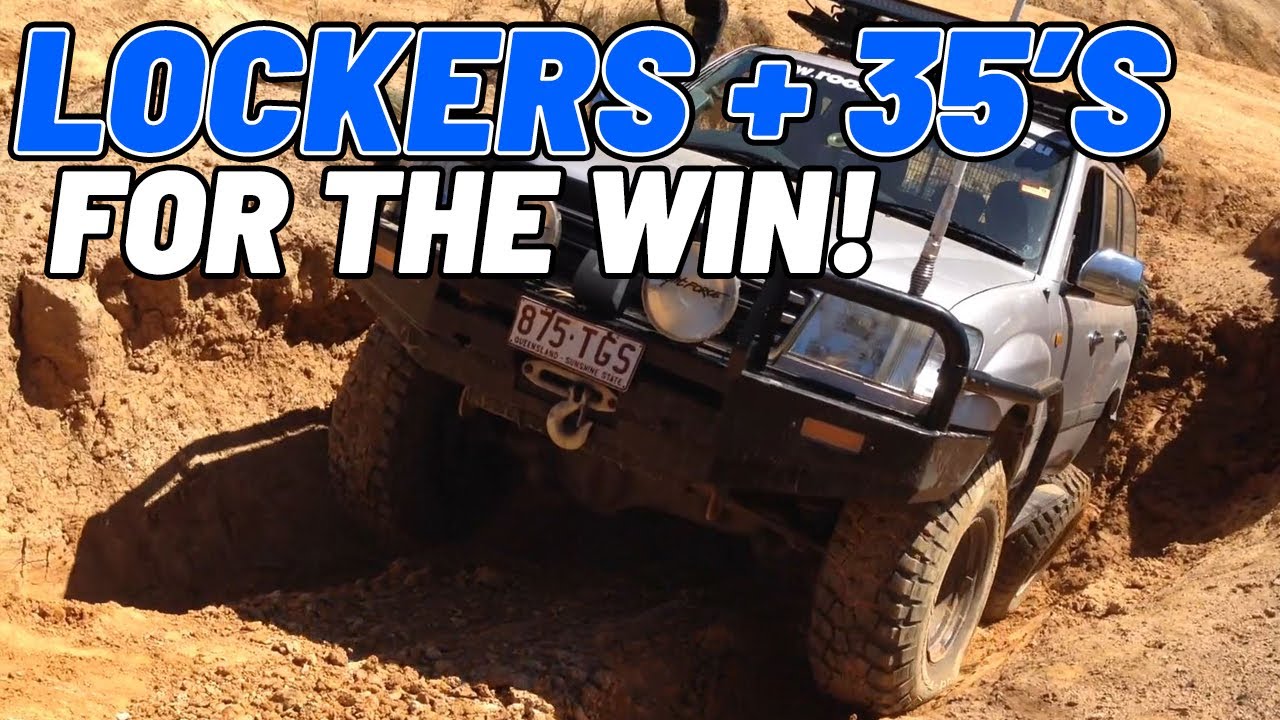 LC105 GXL with lockers, 35's and 4in lift...the perfect combination ...