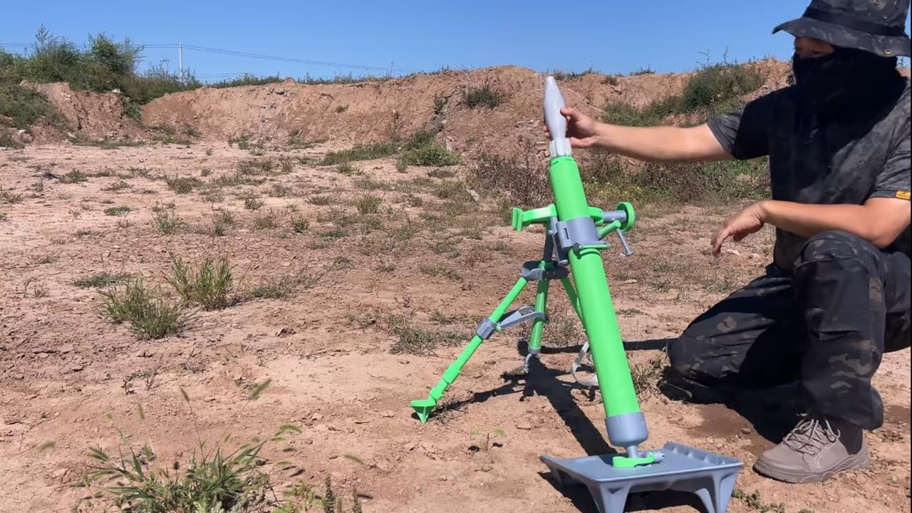 zvc 3d printed mortar fire （Creality Ender-3 V3 Plus x Jackery 1000 ...