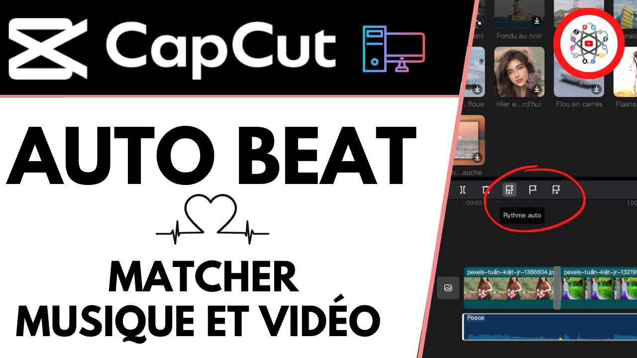 Auto Beat, MATCHER Sa Musique avec Sa Vidéo, CapCut PC Mac - YouTube