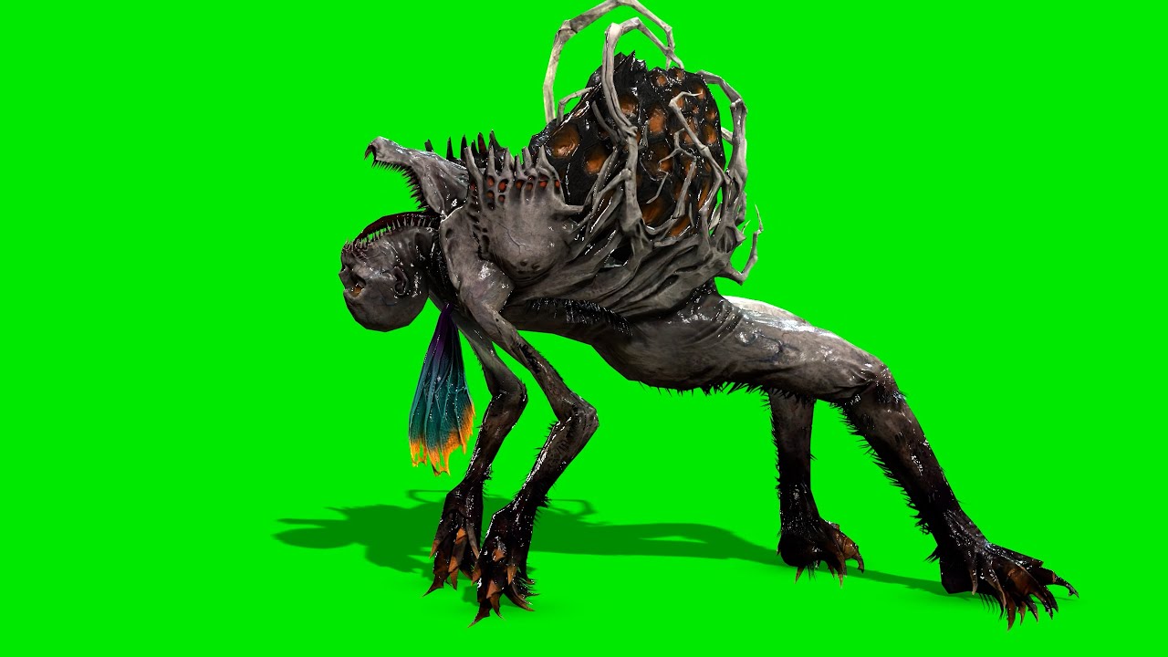 Alien Monster Creature Green Screen 4k Free Download With Nocopyright ...