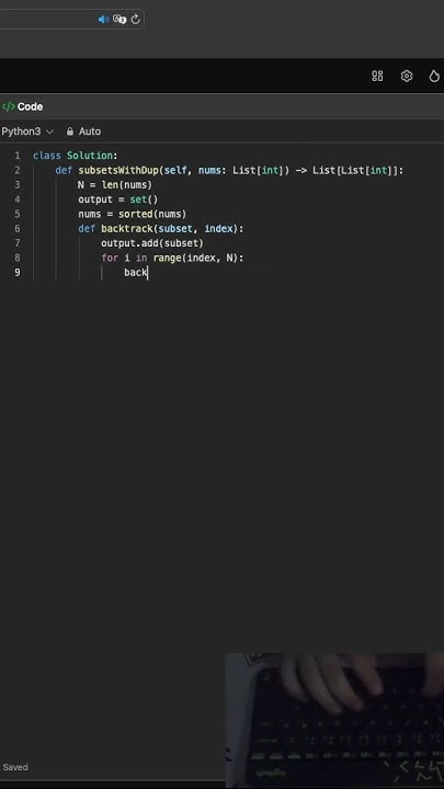 Leetcode 90 Subsets Ii Coding Python Programming Code Automobile Youtube