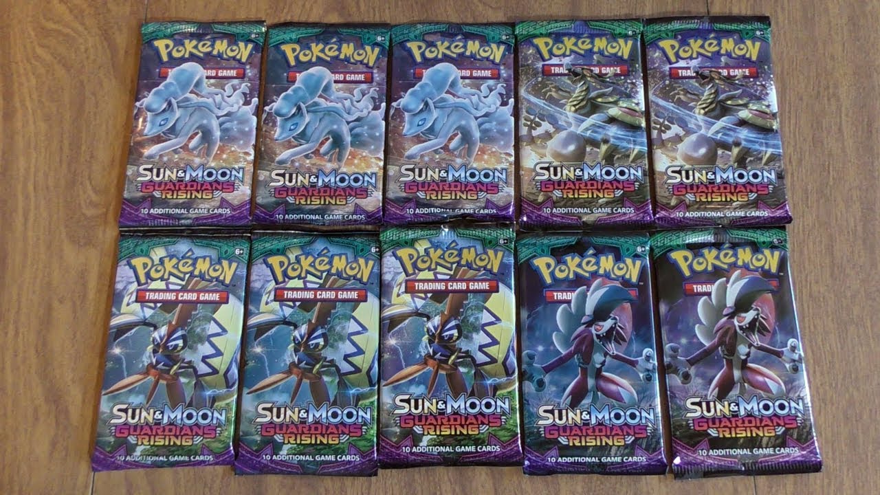 10 Guardians Rising Booster Pack Opening - YouTube