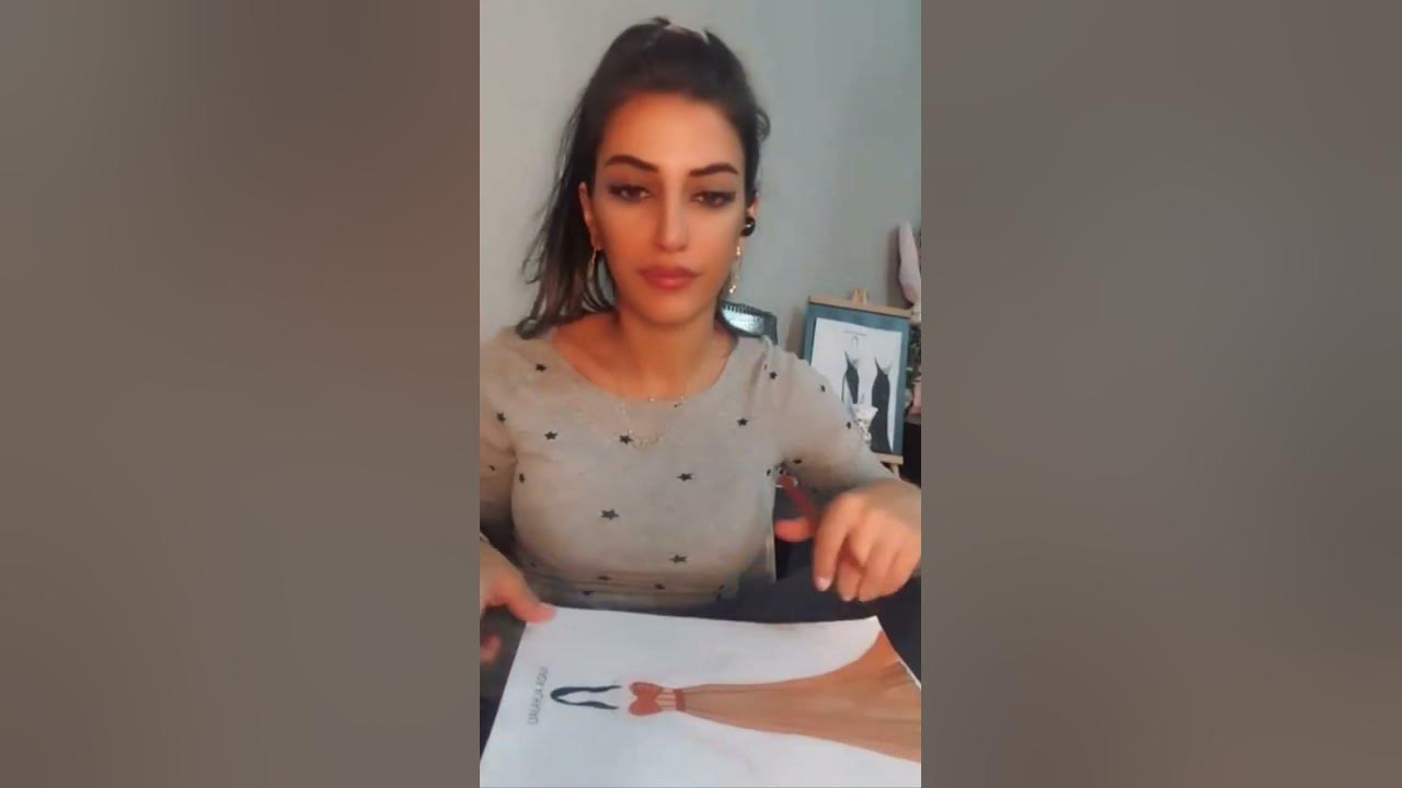 Design رسم فستان طويل Youtube