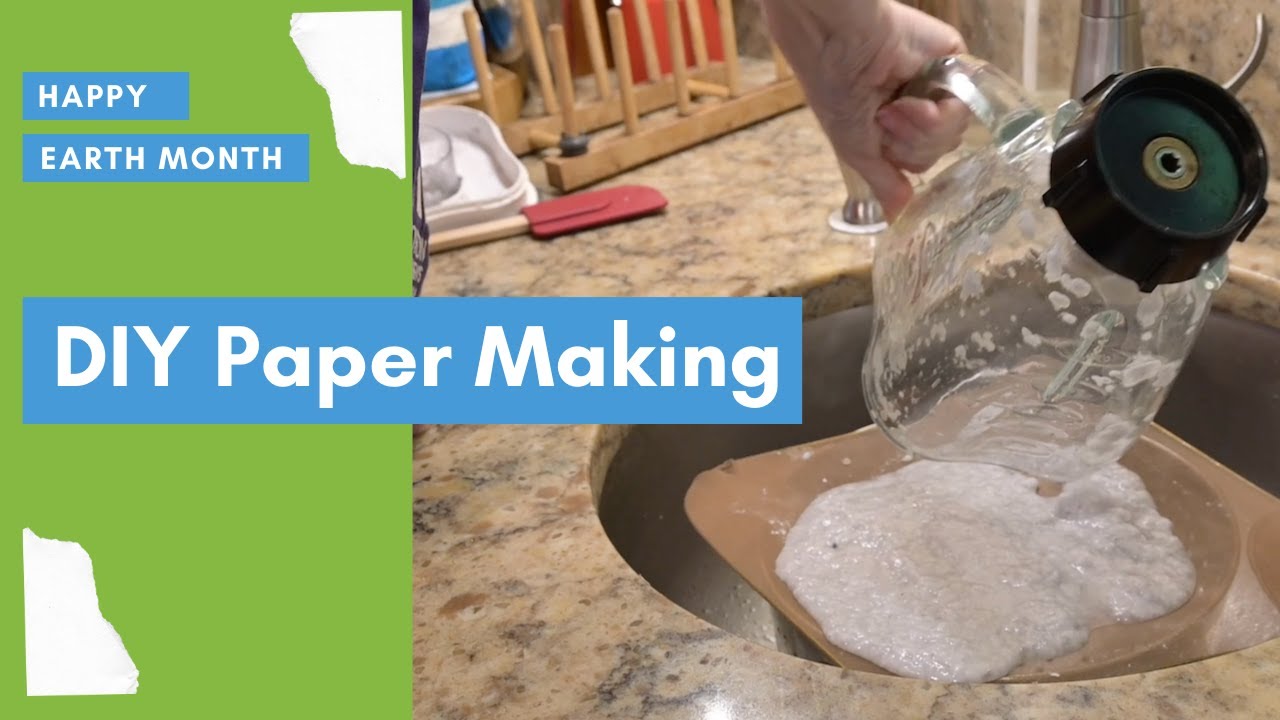DIY Paper Making for Sustainable Kids! - YouTube