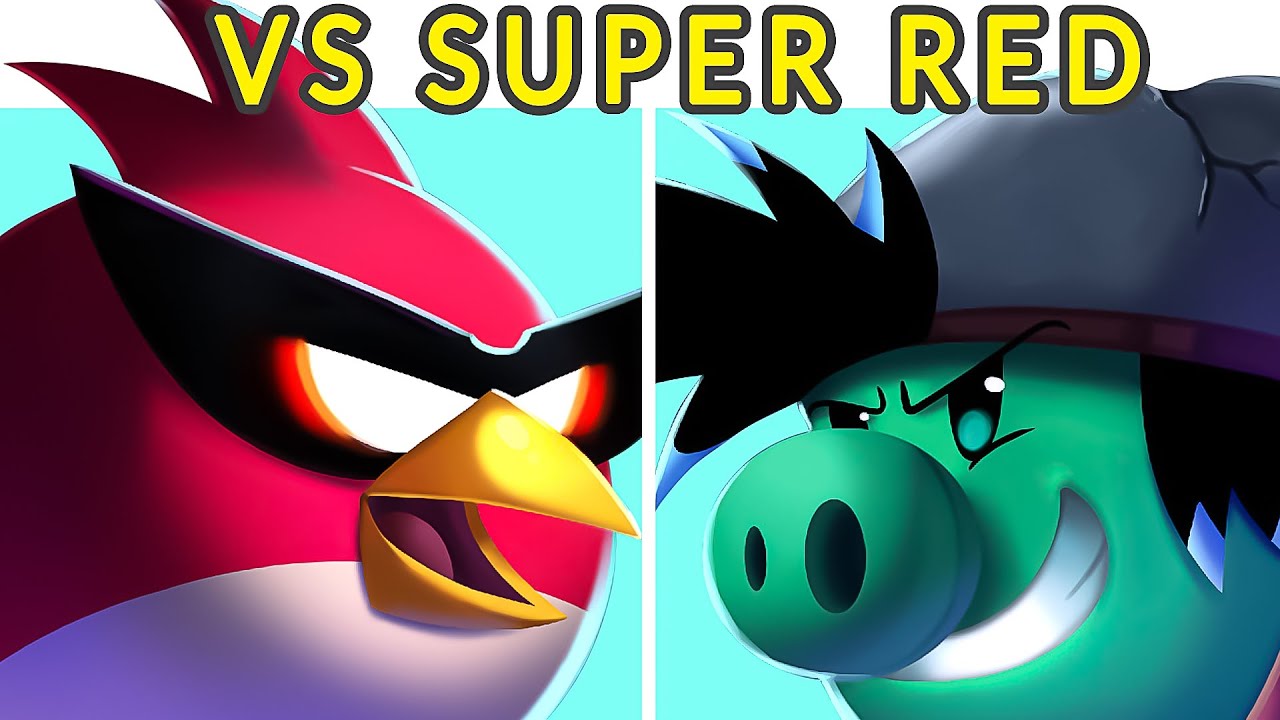 Friday Night Funkin' BF Pig VS Super Red FULL WEEK | Angry Birds Of A ...