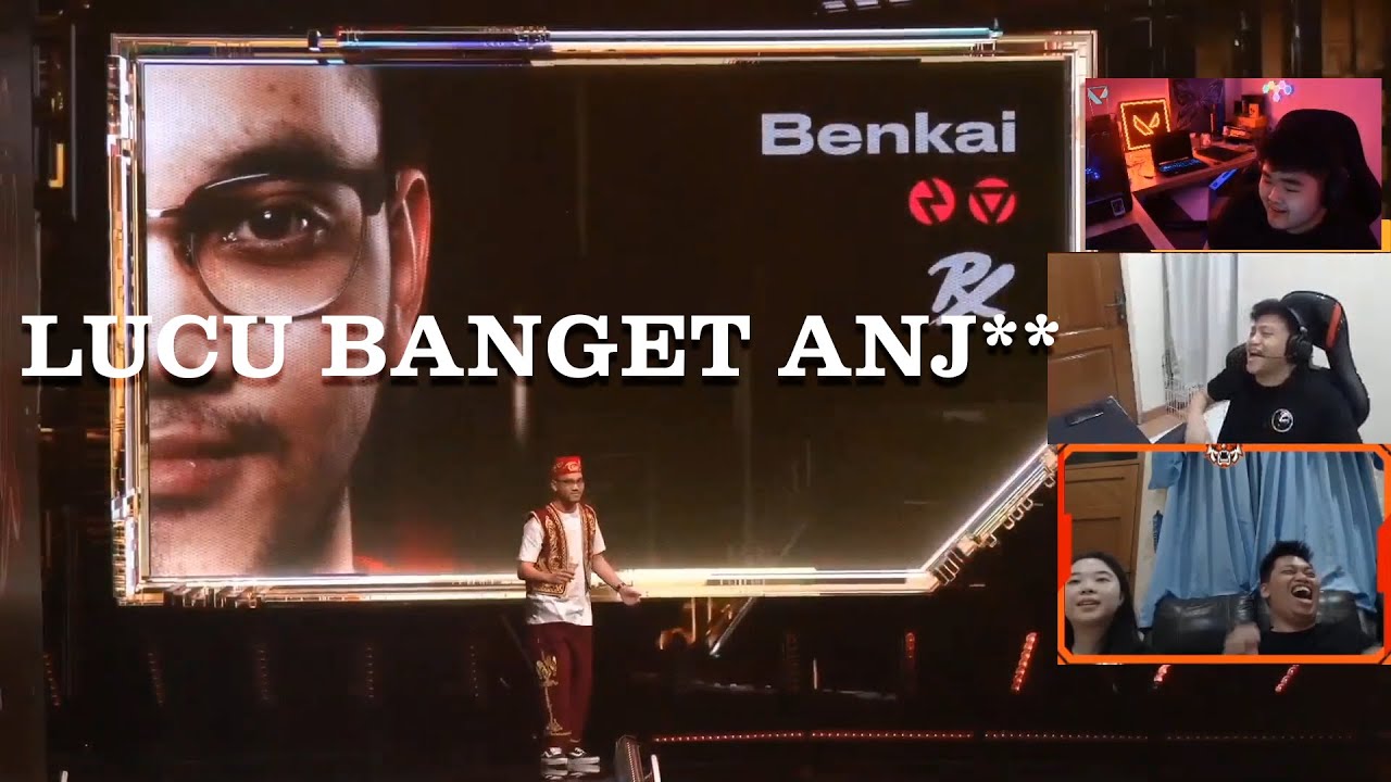 Streamer indo react PRX & EDG entrance , benkai jadi pedagang es krim ...