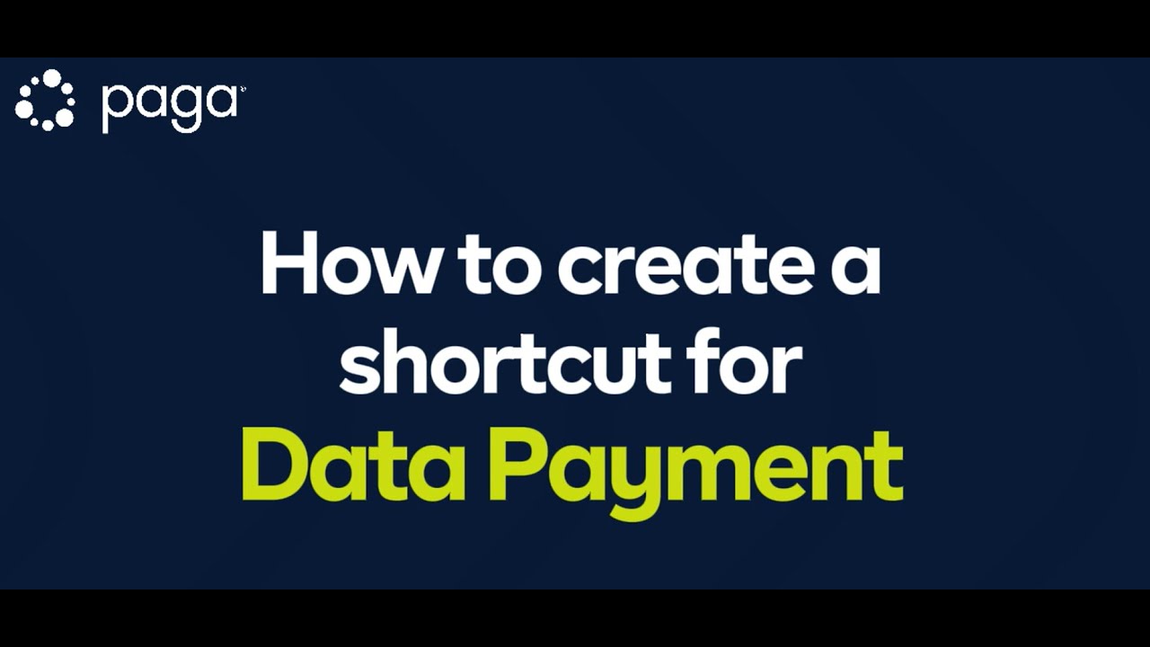 How To Use SHORTCUT On Paga - YouTube