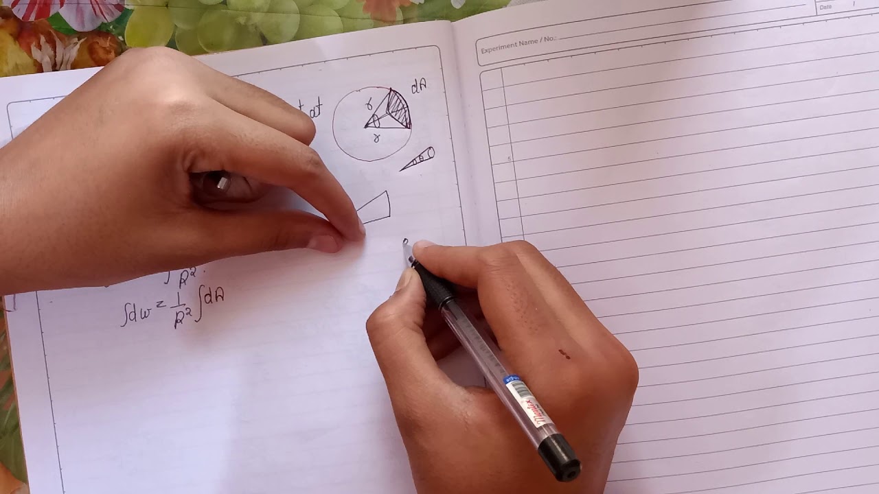 Derivation of Solid angle Explained | Conquer Science | 2020 - YouTube