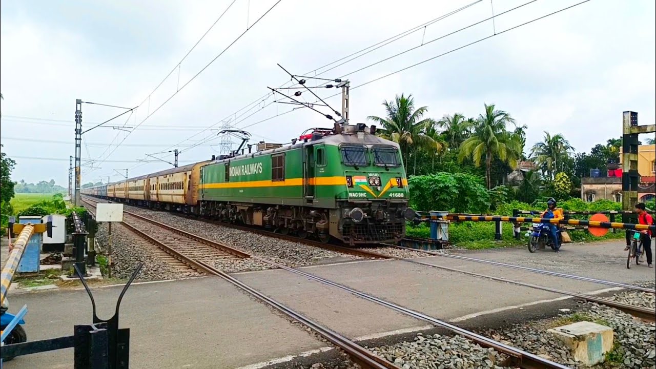 Green Hulk Wag9 locomotive lead Silchar Express Move To Railgate ...