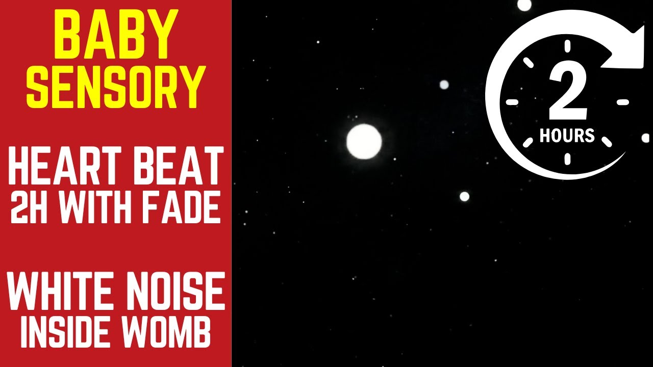 2 Hours of Womb Sounds & Heartbeat | Black and White Sensory for ...