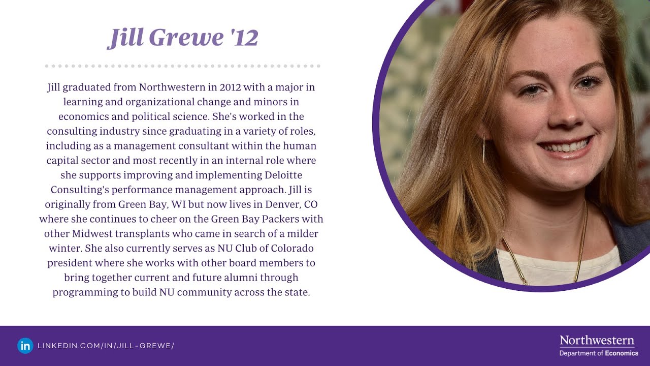 Spotlight on ECON Alumna, Jill Grewe '12 - YouTube