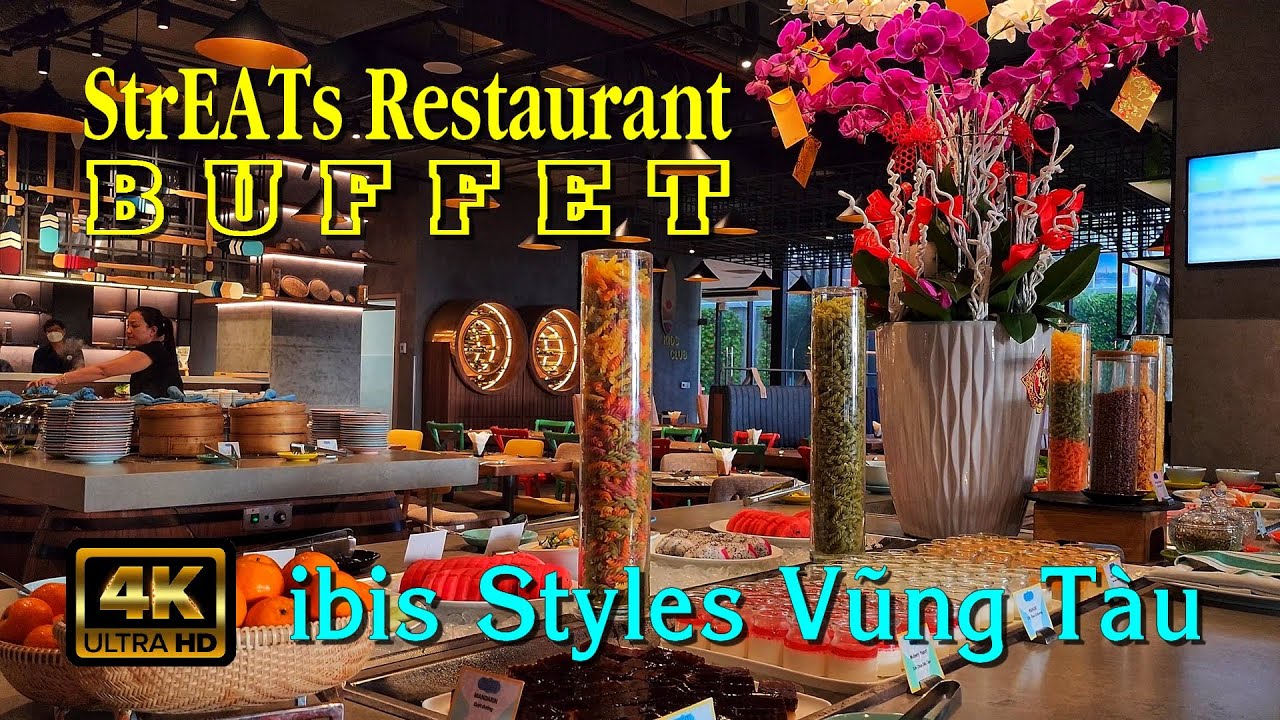 Buffet sáng ngon ở ibis Styles Vũng Tàu Hotel - YouTube