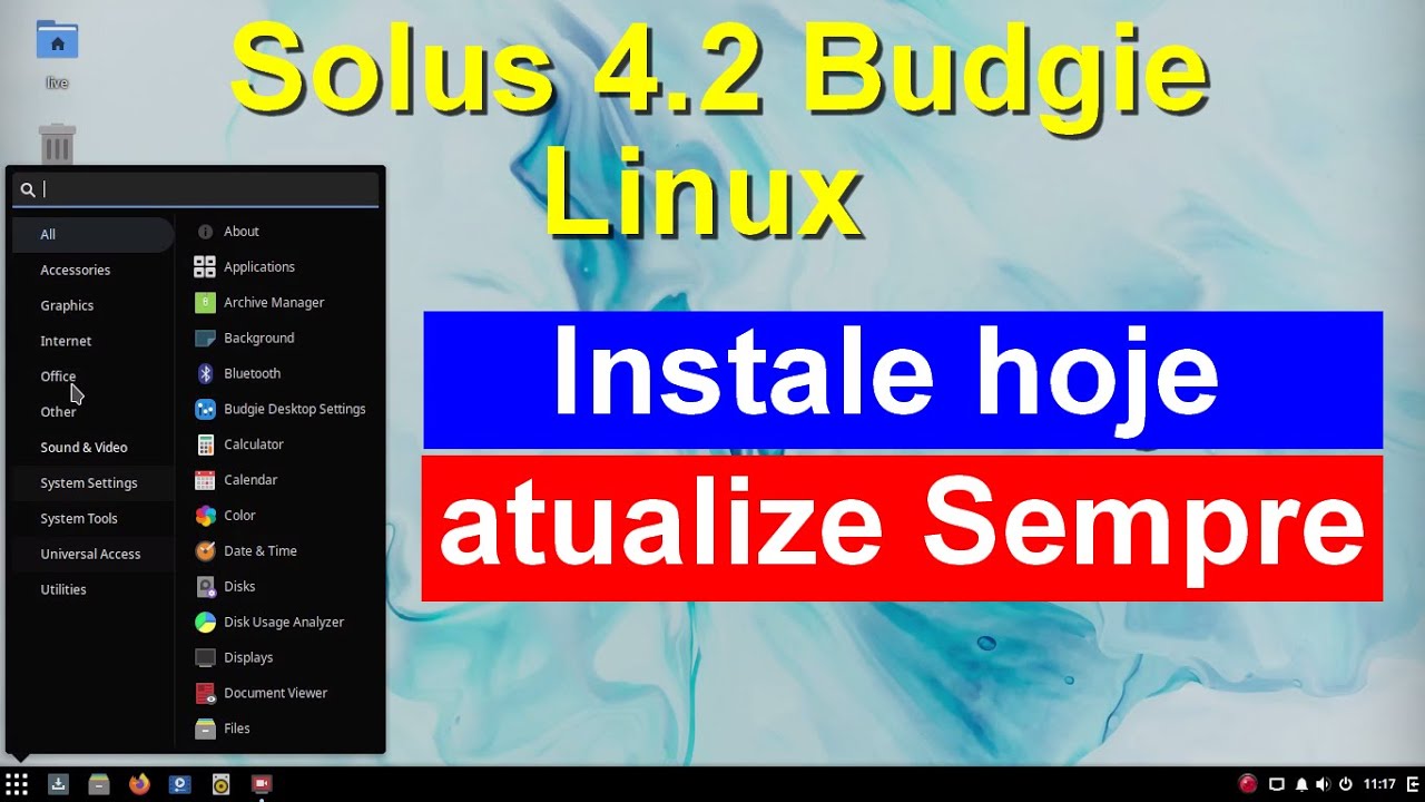 Solus 4.2 Budgie Linux independente para computadores pessoais. Instale hoje e atualize sempre ...