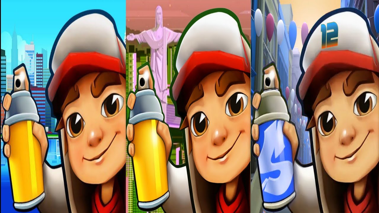 SUBWAY SURFERS NEW YORK 2013 VS SUBWAY SURFERS RIO 2013 VS SUBWAY ...