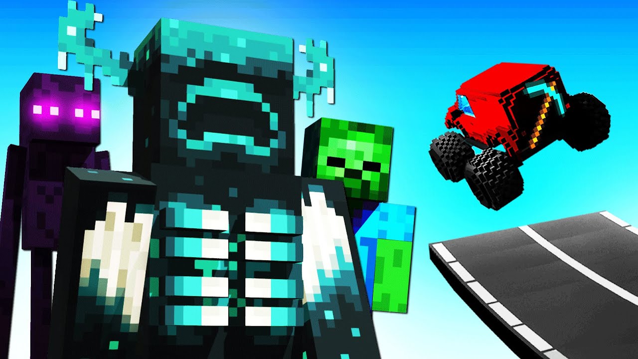 MINECRAFT MONSTERS vs CARS - YouTube