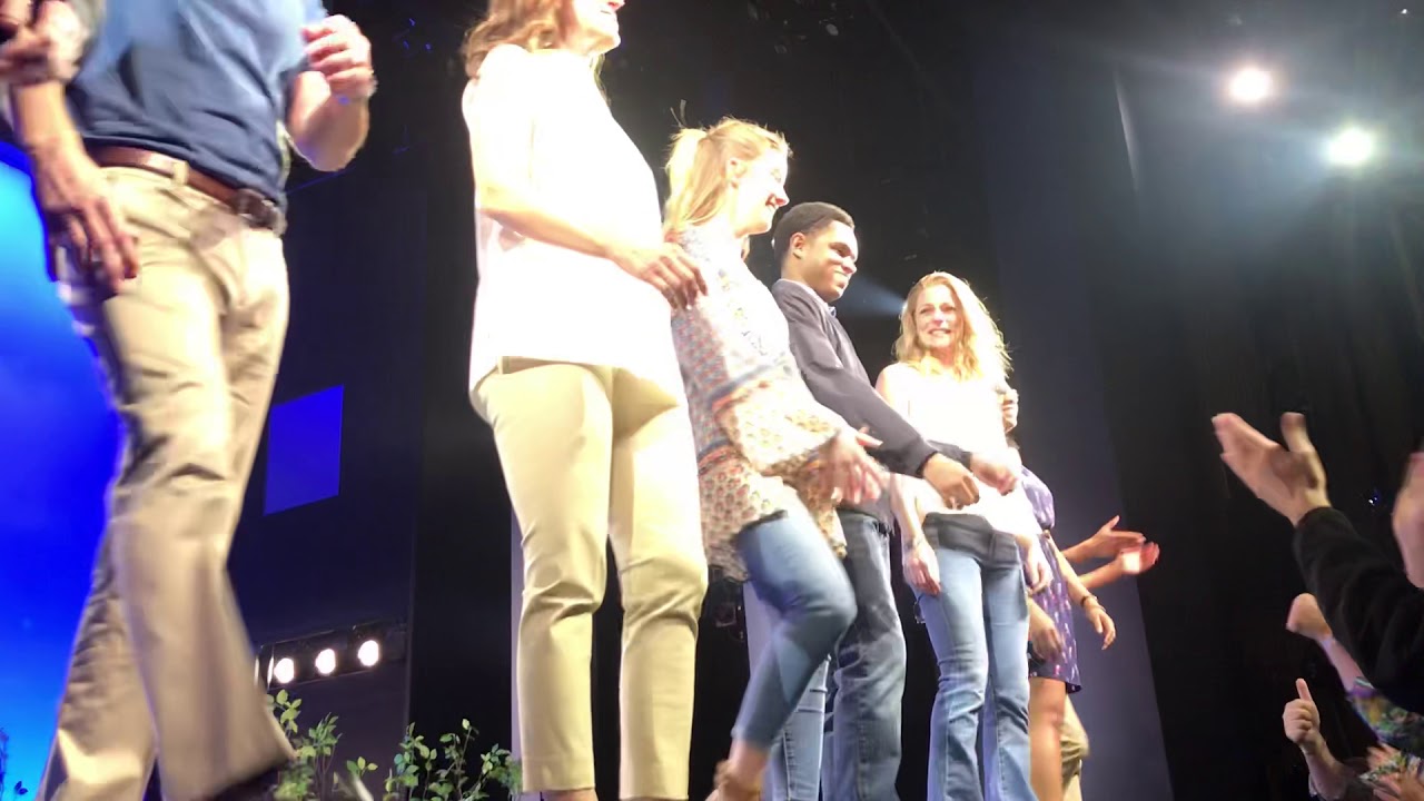 Curtain call at Roman Banks’ debut as Evan Hansen - YouTube