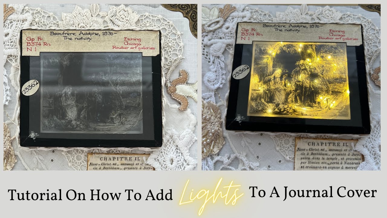 Tutorial On How To Add Lights To A Journal Cover - YouTube