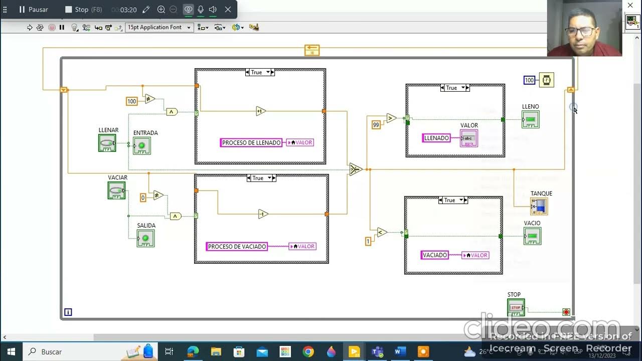 LLENADO Y VACIADO DE UN TANQUE EN LABVIEW - YouTube