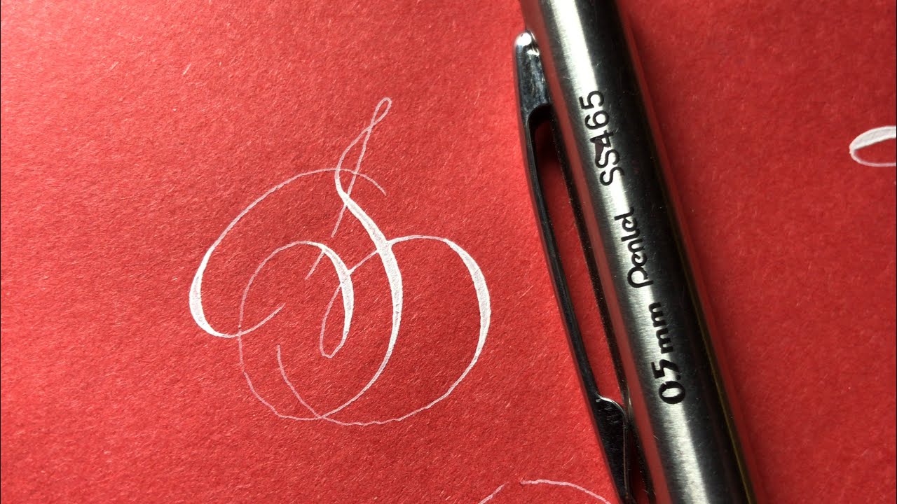 letter S in copperplate calligraphy/ calligraphy and hand lettering ...