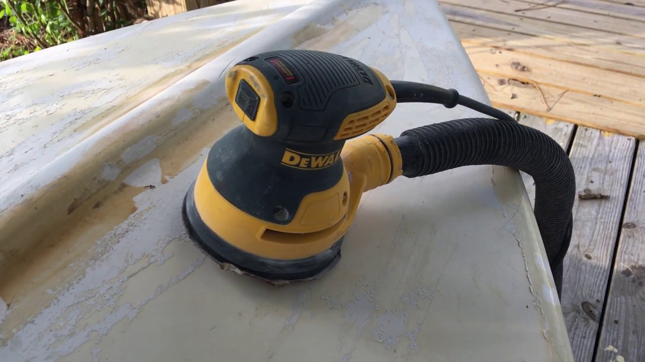 1978 AMF Sunfish SUGAR 2 Hull Sanding - YouTube