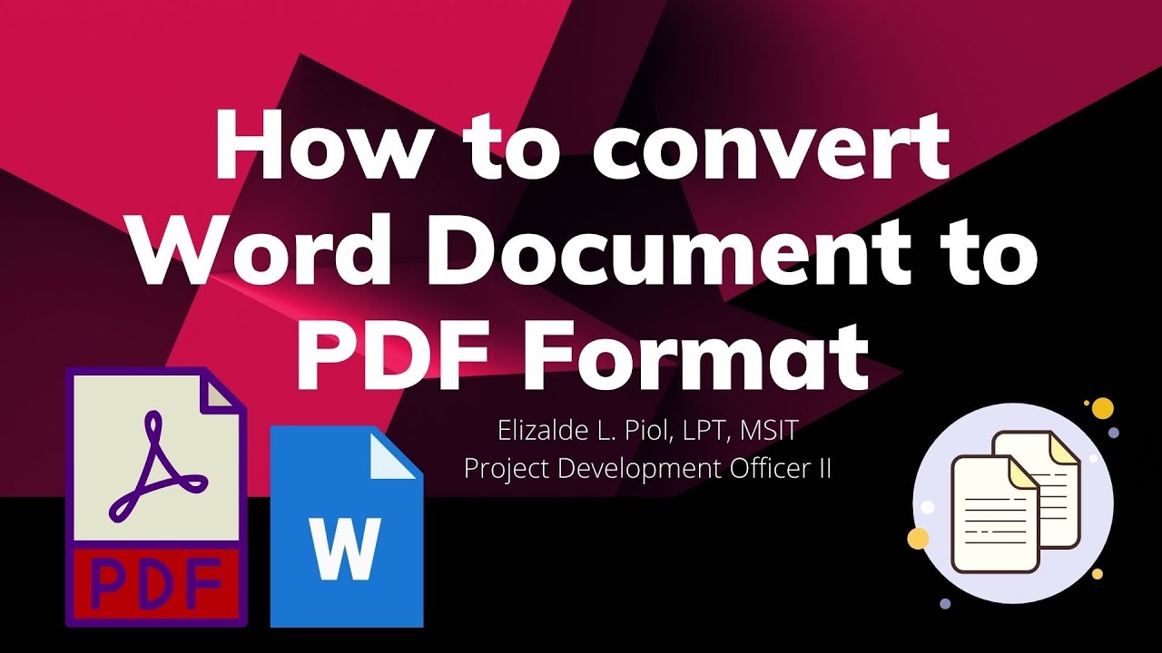 How To Convert Word Document To PDF File Format YouTube how-to-convert-word-document-to-pdf-file-format-youtube