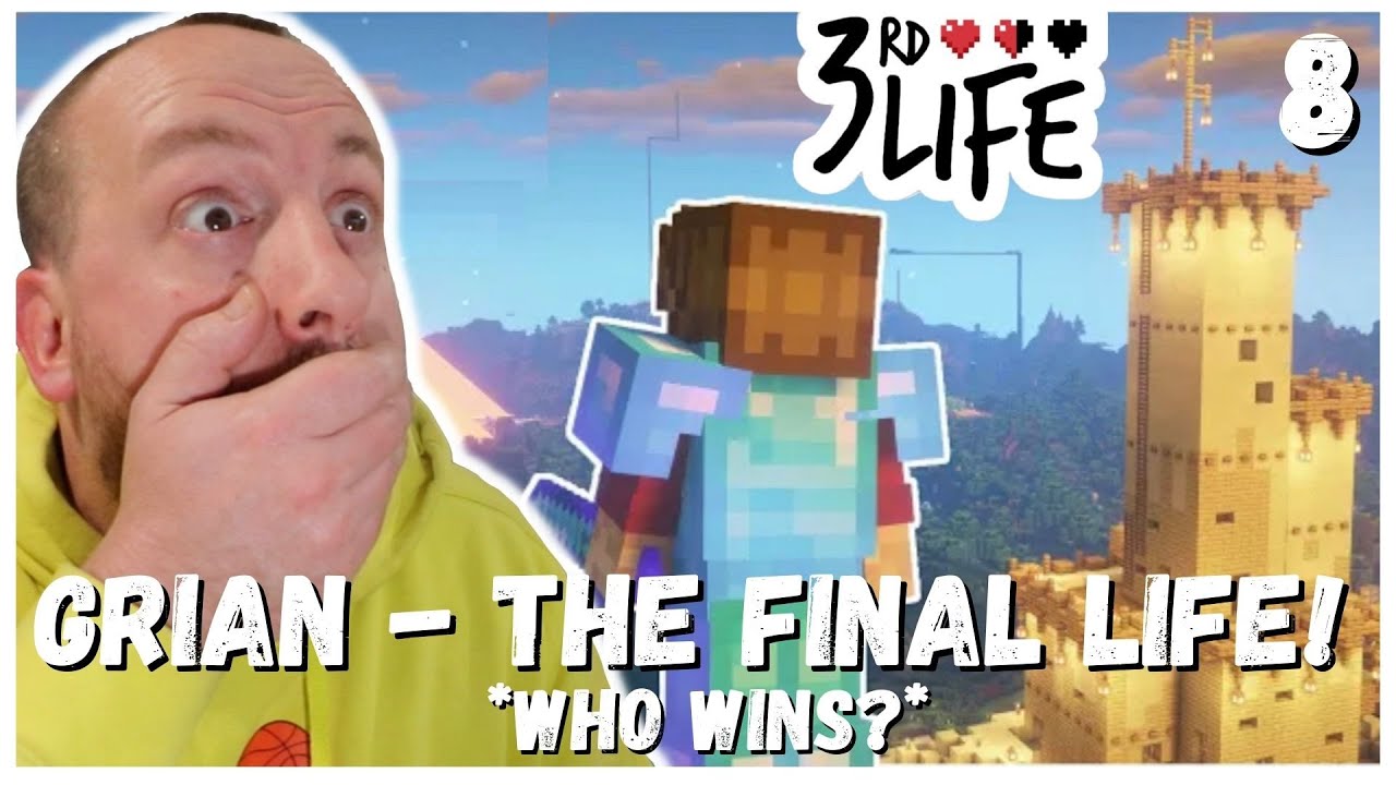 BEST VIDEO EVER! Grian 3rd Life: Episode 8 - THE FINAL LIFE (REACTION ...