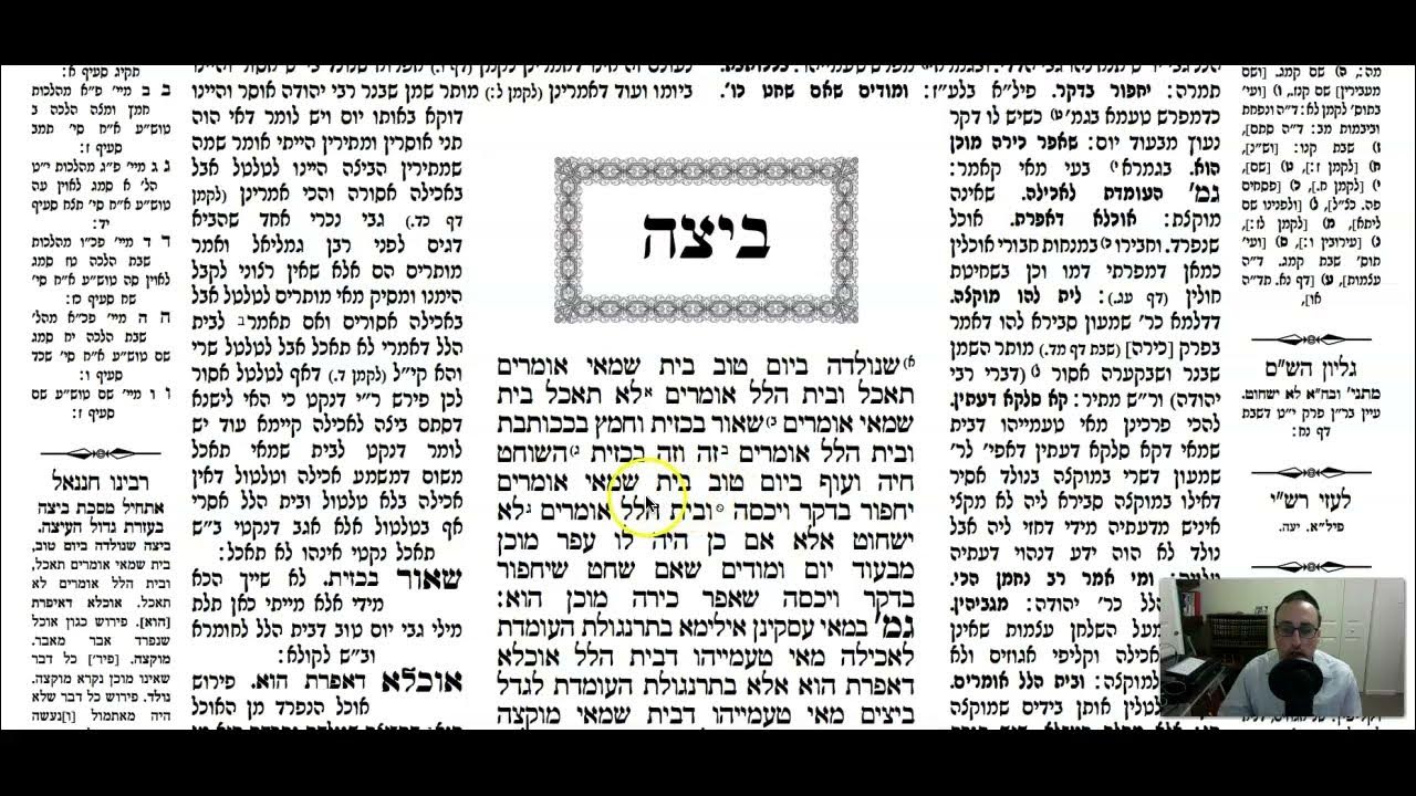 Beitzah Daf 2a Daf Yomi Gemara (Talmud) Meseches Beitzah Mesechet Beitzah Masechet Beitzah - YouTube