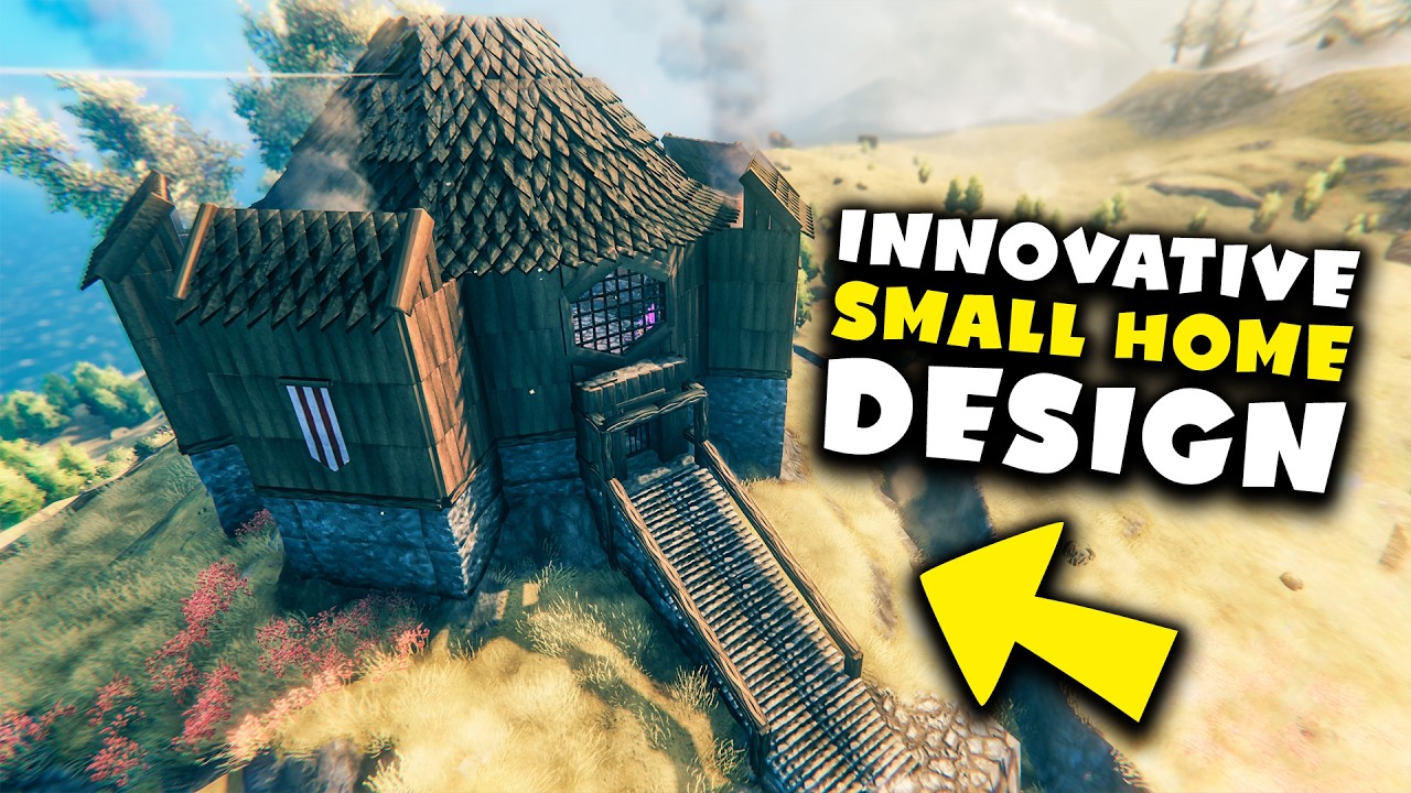 Innovative Small Home Design | Valheim - YouTube