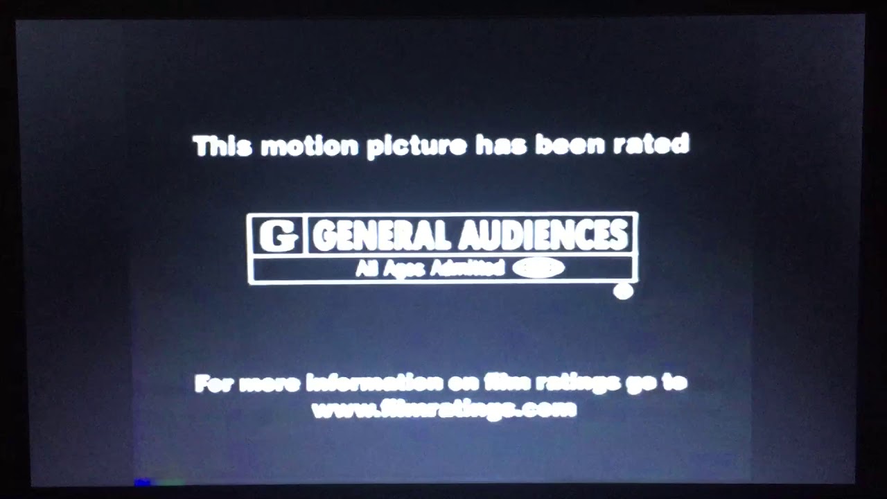Rating MPAA G Screen - YouTube