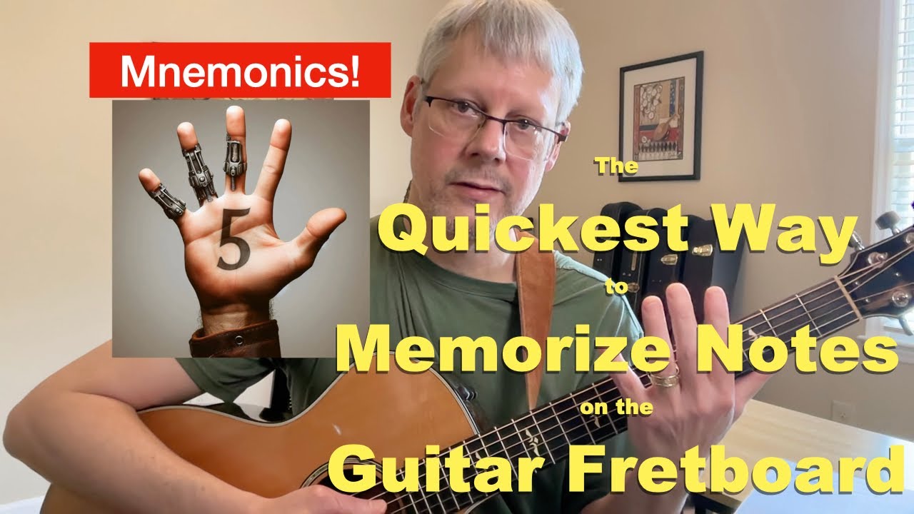 The quickest way to memorize notes on the guitar fretboard. - YouTube