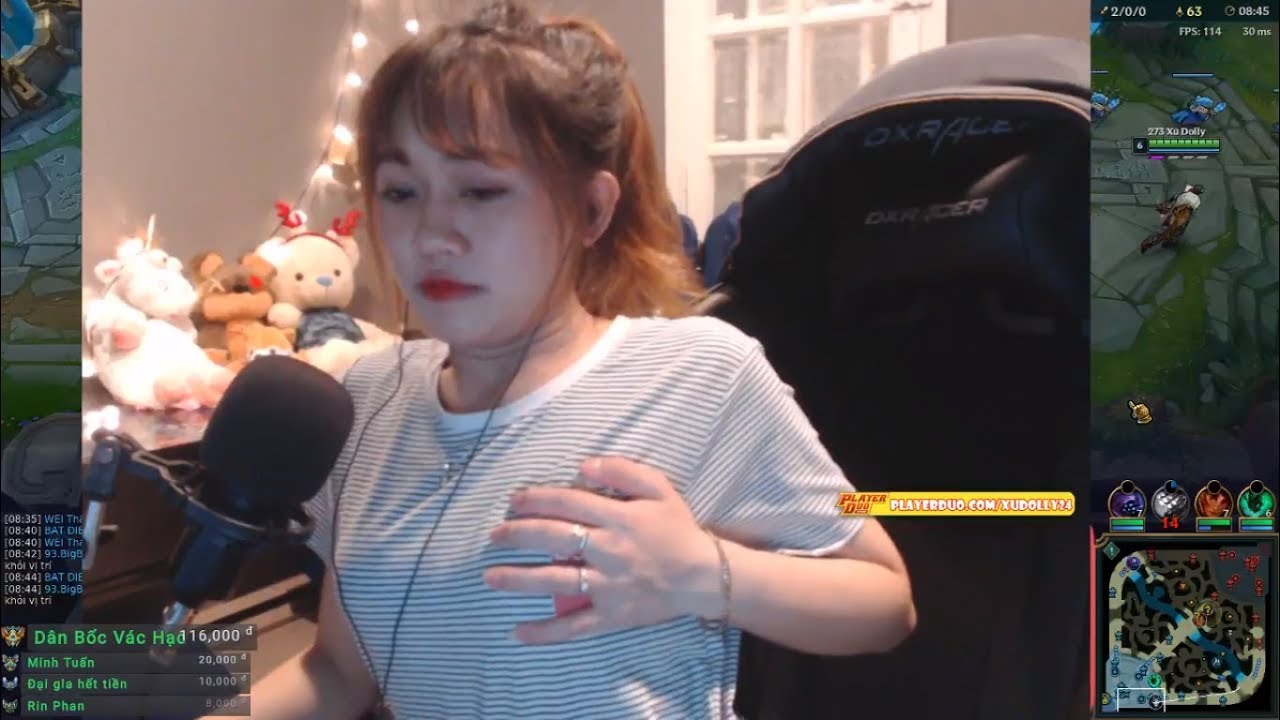 Xù dolly hết lép người đàn ông lạ xuất hiện trên stream - YouTube