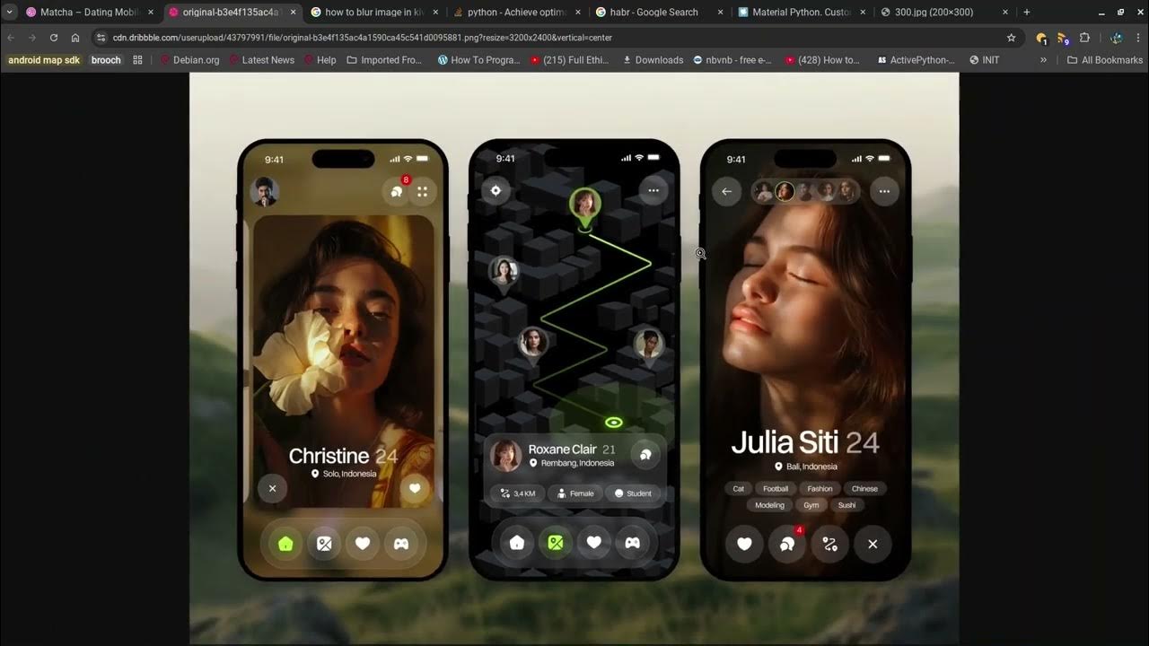 This Is How You Should Design Layouts in Kivy – Matcha Dating UI ...