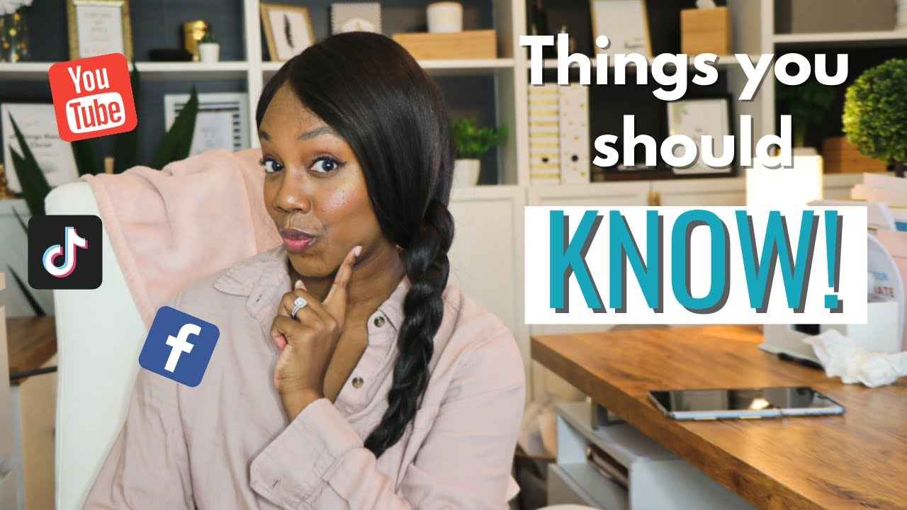 Things you NEED TO KNOW as a Content Creator or Influencer! - YouTube