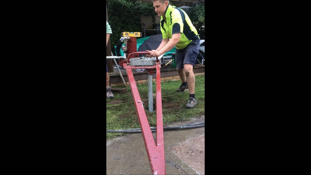 Hand Held screw pile equipment for sale and installation. - YouTube