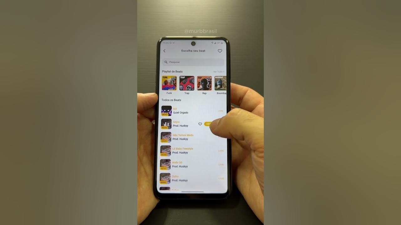 Como gravar musicas com o celular? Utilizando o Murb - YouTube